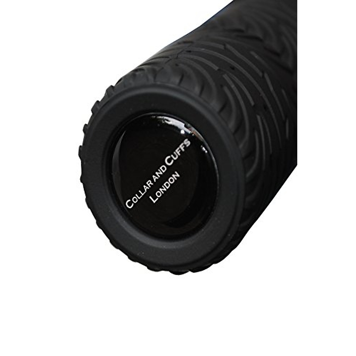 COLLAR AND CUFFS LONDON - 60MPH Windproof EXTRA STRONG - StormFighter Jumbo Umbrella - Striking Red Reinforced Fiberglass Frame - For 1 or 2 Persons - Auto Open - Non Slip Tyre Style Handle - Black