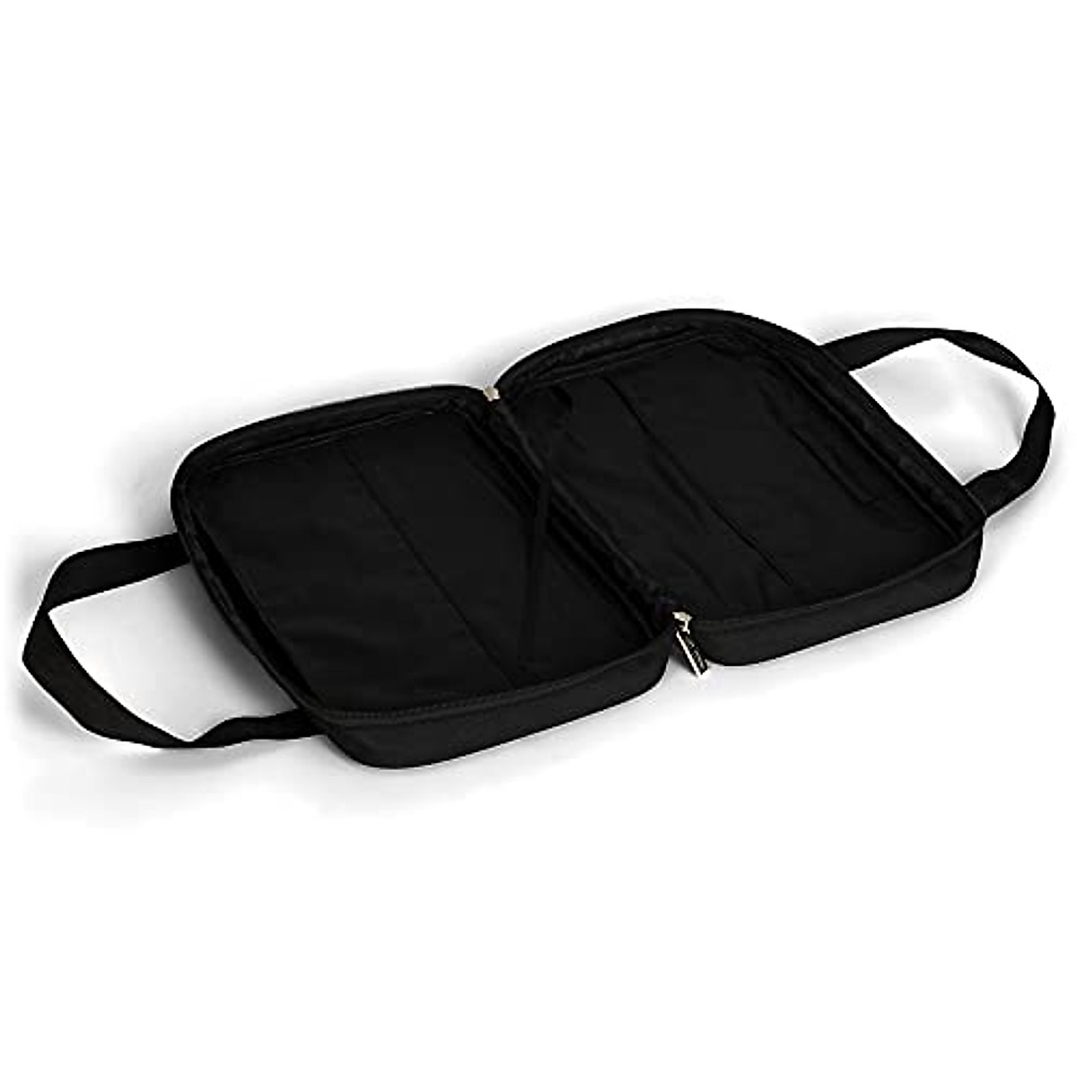 Buffalo Plaid Red and Black Large Print Canvas Fabric Bible Cover with Handle