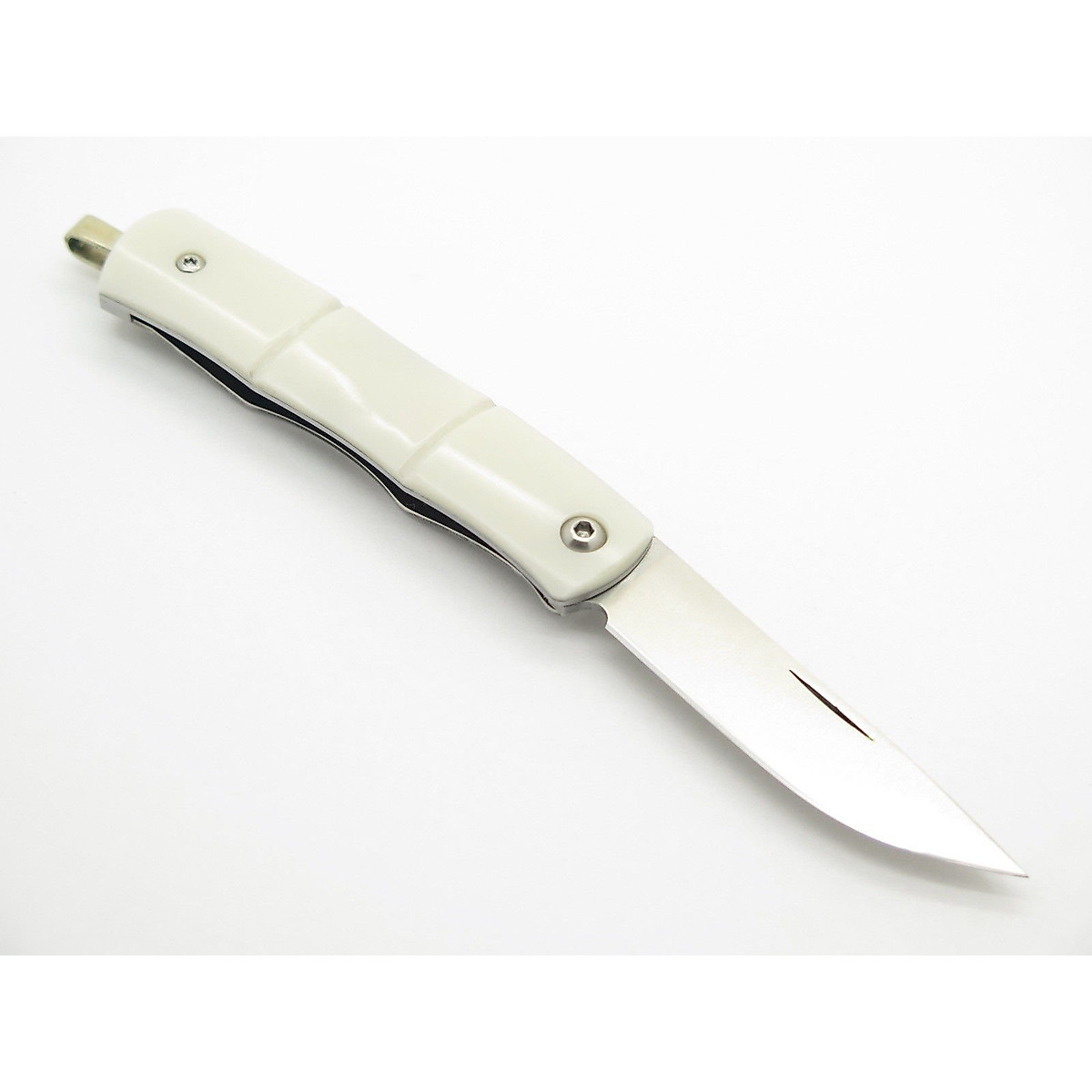 Mcusta Seki Japan Shiro-Take MC-153 AUS-8 Bamboo Folding Money Clip Pocket Knife