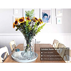 HomeyHoney Glass Jar with Lid for Liquid, Glass Apothecary Jars with Lid, Decorative Weddings Candy Buffet Display Elegant Storage, Coffee Canister,Sugar Containers (45oz Gems)