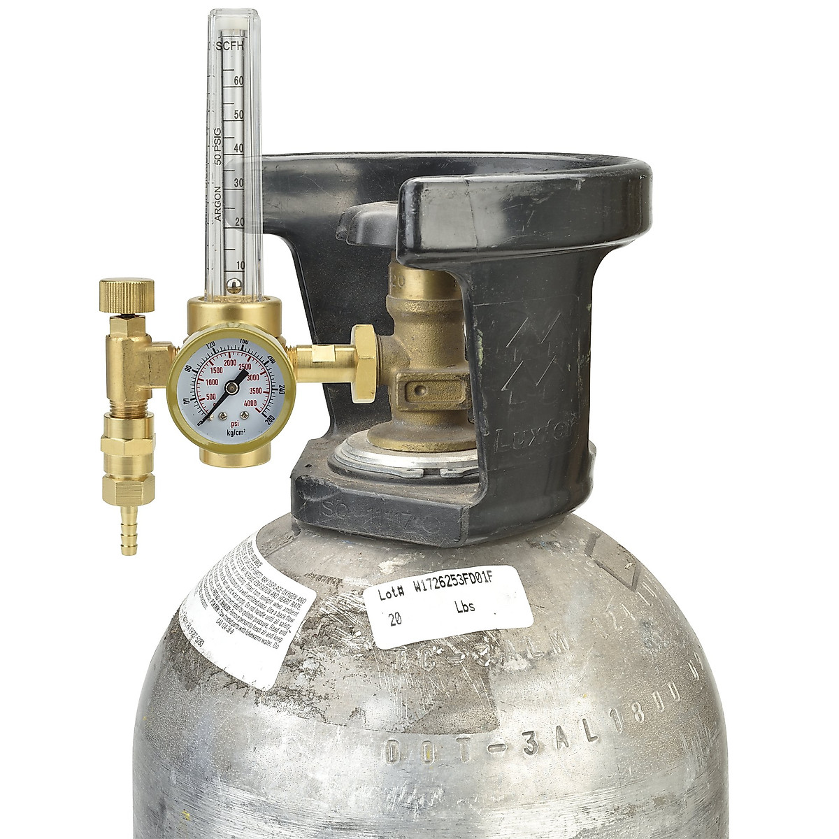 Argon CO2 Regulator - Welding Gas Flowmeter For TIG MIG - Brass Construction Flow Meter For Argon and CO2 Welder Tanks CGA580