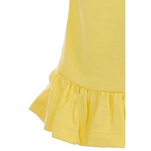 Disney Minnie Mouse Infant Baby Girls T-Shirt and Bike Shorts Outfit Set Floral Lemon Drop 18 Months