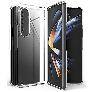 Ringke Slim [Anti-Yellowing Material] Compatible with Samsung Galaxy Z Fold 4 5G Case (2022) for Minimalist Yet Sturdy, Solid Sleek Transparent Cover with Non-Slip Pad for Galaxy Z Fold4 - Clear