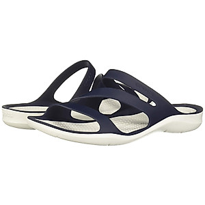 Crocs Women's Swiftwater Sandals, Navy/White, 5