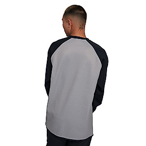 Burton Men's Crown Weatherproof Pullover Crewneck Fleece, Gray Heather/True Black, M