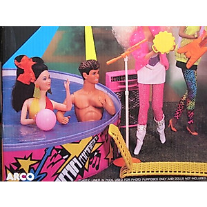 Barbie and The Rockers ROCKIN' POOL PARTY Playset (1986 Arco Toys, Mattel)