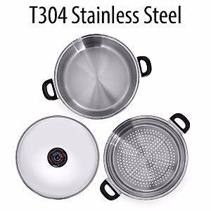 Precise Heat Surgical Stainless-Steel Oversized Skillet