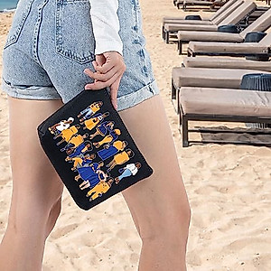 WZMPA Sigma Gamma Rho Paraphernalia Sorority Sisters Gift Sorority SGR Makeup Zipper Pouch Bag Sorority Greek Merchandise (Sorority SGR -BL)