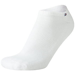 Tommy Hilfiger Women's Socks - Lightweight No Show Socks (12 Pack), Size 4-10, White Logo