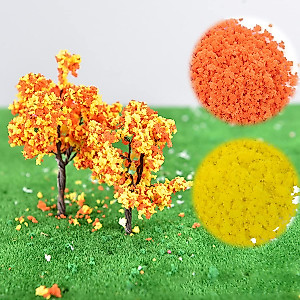 Woohome 18 Color Tree Powder Model for DIY Miniature Model Shrub Bushy Tuft, DIY Model Trees Basing Material Kit, Building Model Railway Fairy Garden Diorama Scenery