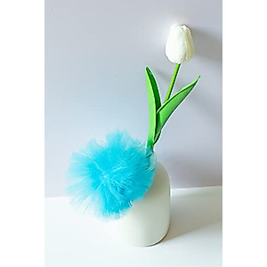 Joycrosso Tulle Fabric Rolls 6 Inch 100 Yards (300 feet) Organza Tulle Polyester Netting Spool for Wedding Decorations Gift Baby Shower Crafts DIY Tutu Skirt-Soft & Drape (Emerald)