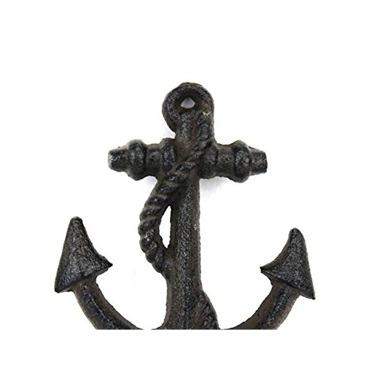 Rustic Black Cast Iron Anchor Hook 5 Inch - Anchor Decoration - Nautical Wall Hook
