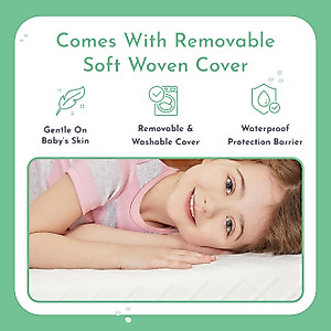 Evolur Comfort Lite Plus Fiber Crib & Toddler Mattress, Greenguard Gold Certified