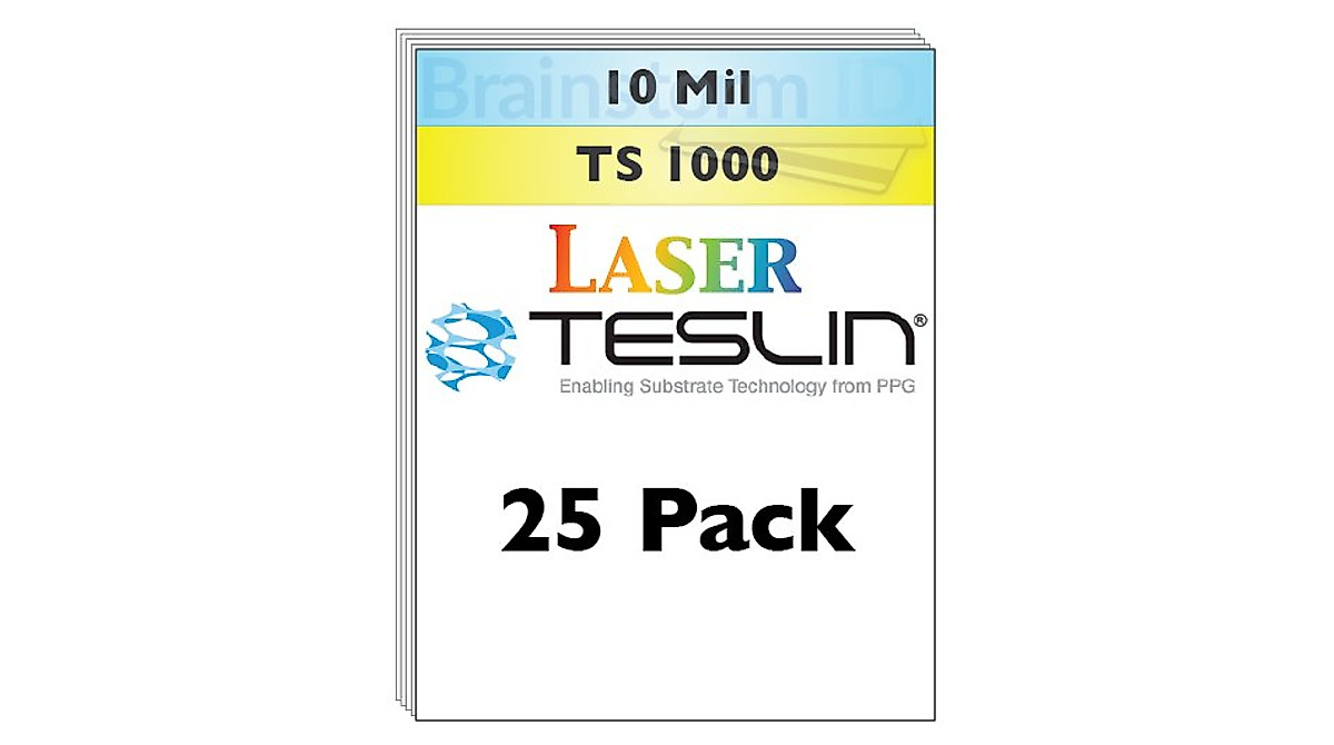 Laser Teslin Paper for Laser Printers - 25 Sheets | Durable ID Cards