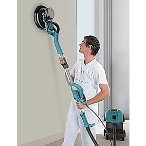 WAABENN Drywall Sander,900-1800rpm Electric drywall sander with vacuum,Foldable Retractable Wall Sander,LED Light,5 Adjustable Speeds12pcs Sandpaper