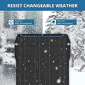 Voltset 30W 12V Flexible Solar Panel Car Battery Charger, Portable Waterproof Power Trickle Battery Charger & Maintainer Pro for Car Boat Automotive RV with Cigarette Lighter Plug & Alligator Clip