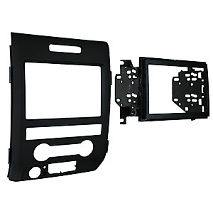 Metra Electronics 95-5820B TURBOKits Radio Installation Kit Incl. Instructions/Hardware For Double DIN/Two Single DIN High-Grade ABS Plastic Black TURBOKits Radio Installation Kit