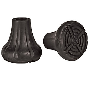 Yukon Charlie's Trekking Pole Accessory, Flat Rubber Tip, Includes 2 Tips