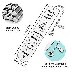 Retirement Gifts for Women Men - Retired Gifts for Women - Cute Metal Bookmarks for Book Lovers Readers Retirees Boss Coworker Farewell Leaving Gifts