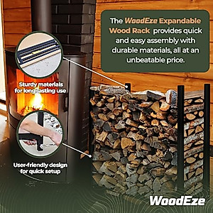 Woodeze Expandable Firewood Rack