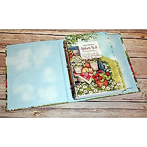 LANG - Address Book - "Flower Jars", Artwork by Susan Winget - Lay-Flat, 3-Ring Binding