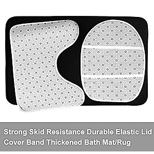 4Pcs Halloween Ends Shower Curtain Set with Non-Slip Rugs, Toilet Lid Cover and Bath Mat, Halloween Michael Myers Bathroom Decor Sets with 12 Hooks 70.9 X 70.9 Inches