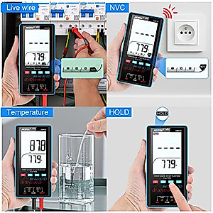 Digital Multimeter Tester MESTEK Smart Voltmeter NCV Testing Auto Range Voltage Tester Measures AC DC Current Volt Ohm Amp Temperature for Electrical Testing & Automotive