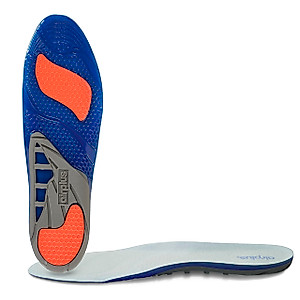 Airplus Extreme Active Gel Lightweight and Breathable Shoe Insoles for Cushion and Support, Men's, Size 7-13