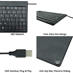 CUQI USB Mini Keyboard,DIY Experiment Mini Keyboard Gaming,USB Interface for Android TV Box,Windows PC,Raspberry Pi,Windows 10/8/7