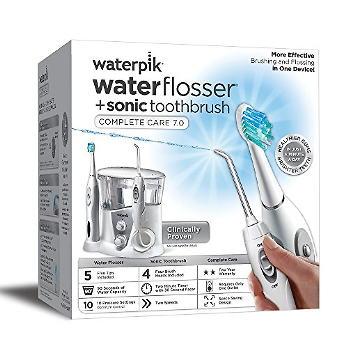 Waterpik WP-950 Complete Care 7.0 Water Flosser and Sonic Tooth Brush