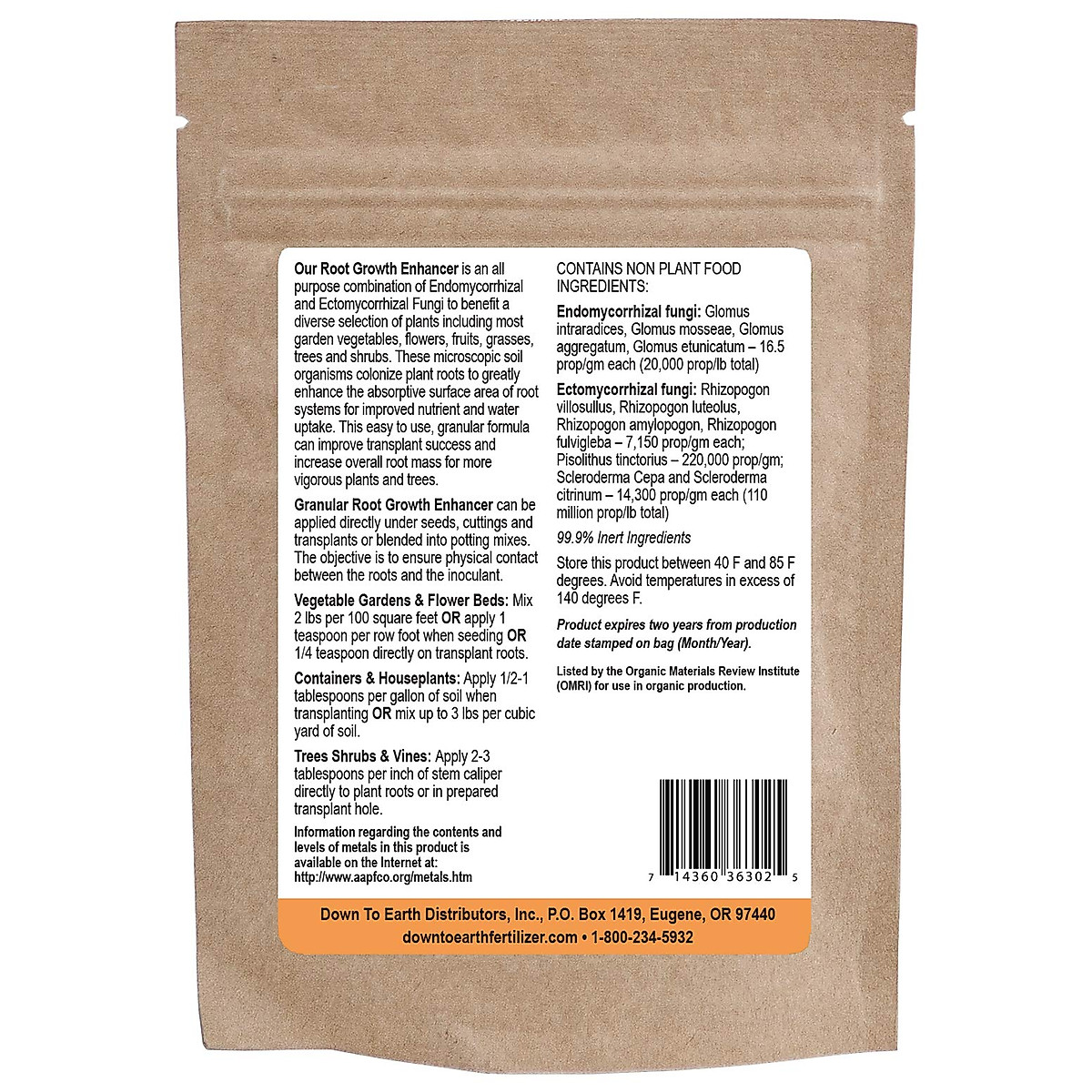 Down To Earth Granular Root Growth OMRI 2oz