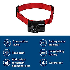 PetSafe Wireless Pet Fence Pet Containment System, Covers up to 1/2 Acre, for Dogs over 8 lb, Waterproof Receiver with Tone / Static Correction - From The Parent Company of INVISIBLE FENCE Brand