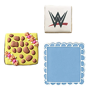 Square Cookie Cutters 3-Pc. Set Made in USA by Ann Clark, 2.5", 3", 3.5"