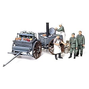Tamiya 35247 1:35 Diorama Set Field Kitchen (4), Model Kit, Plastic Construction Kit, Assembly Kit for Assembly, Detailed Replica