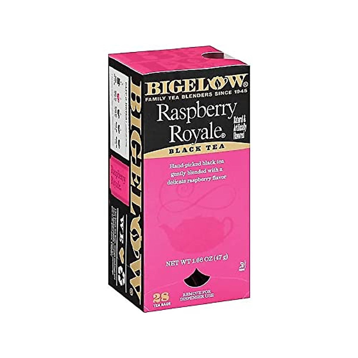 Bigelow 003401 Raspberry Black Tea, Raspberry, 0.34 lbs, 28/Box