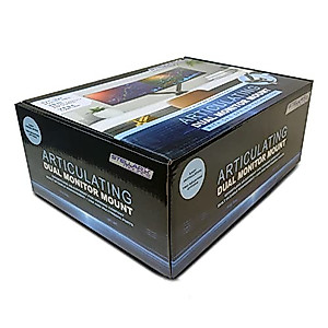 Stellar Mounts Dual Spring LCD Monitor Arms with USB and Multimedia Ports for: ASUS TUF Gaming 32" 1080P Curved Monitor (VG328H1B) - Full HD, 165Hz (Supports 144Hz), 1ms, Extreme Low Motion Blur