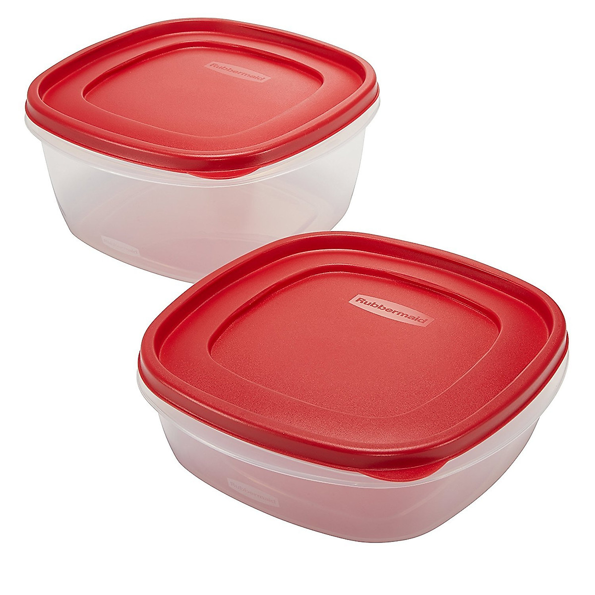 Rubbermaid Storage Containers, 10-Piece, Red, Clear