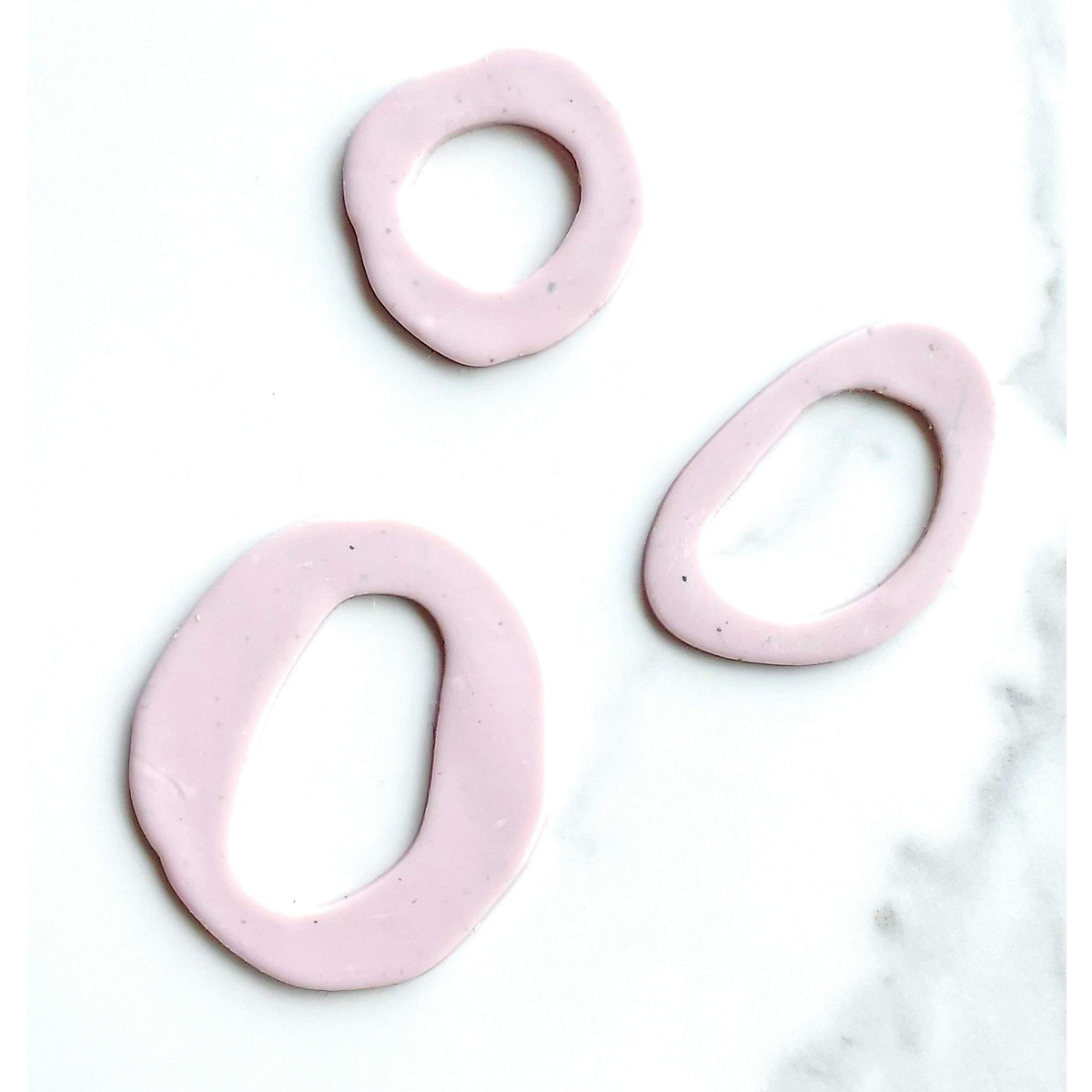 Polymer Clay Cutters – The Clayful Co Pebble Pack Set of 9 – Plastic Cutter for making Jewelry and Earring Shapes