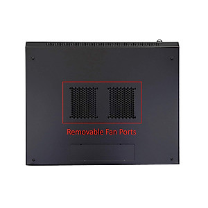 AEONS 9U Professional Wall Mount Network Server Cabinet Enclosure 19-Inch Server Network Rack 16-Inches Deep Black