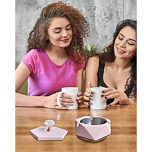 Cute Ashtray for Women, Unique Design Ashtray with Lid and Removable Liner, Easy to Clean, Perfect Pink Ash Trays Indoor, Funny Ashtray Gift for Cigarette Smokers