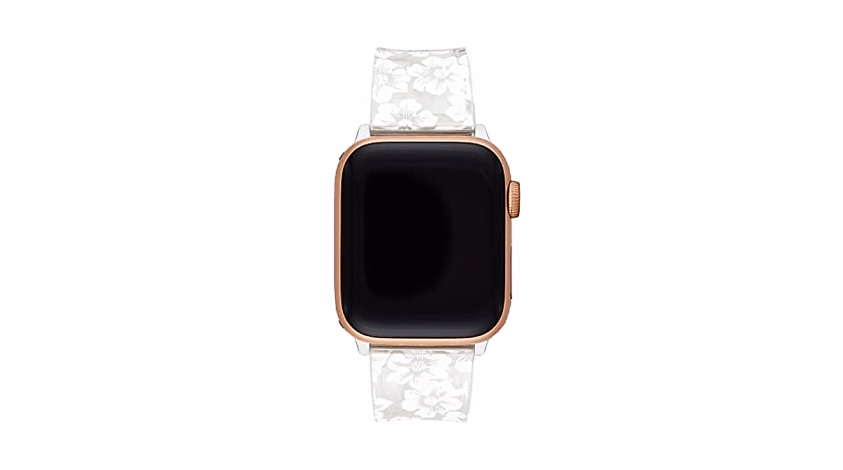Kate Spade Silicone Band for Apple Watch Series 1-7 & SE | Elegant Floral