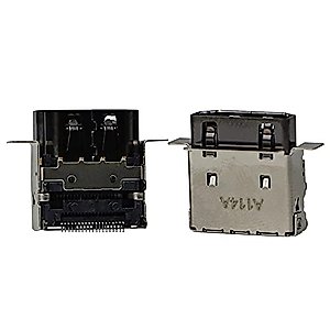 FENGCHUANG 1Pcs H-DMI Port Socket Interface Connector Replacement,Xbox Series Accessories,Original HD Port for Xbox Series S/X,Black