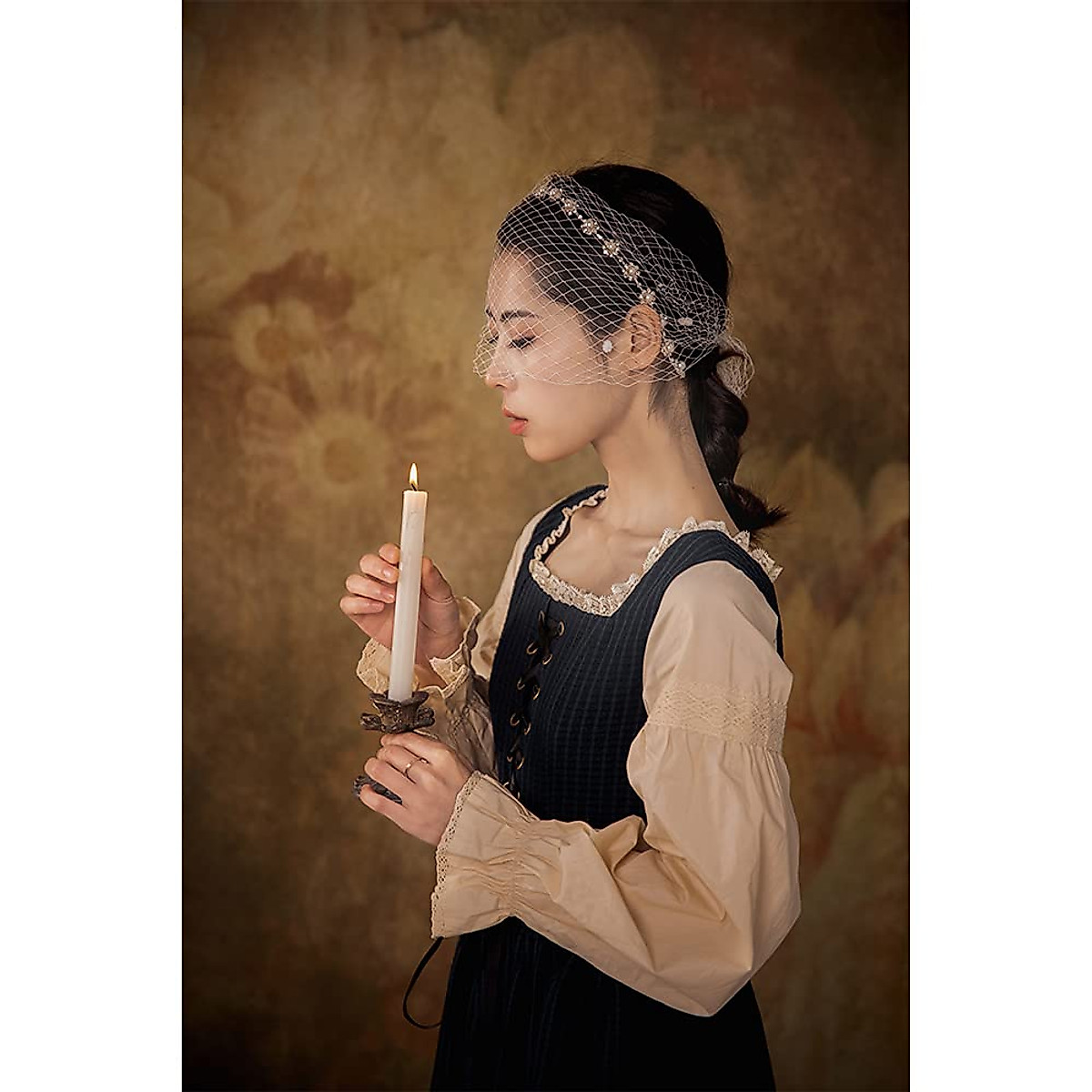 Kate 5x7ft/1.5x2.2m Abstract Brown Textured Photography Backdrops Flower Professional Photography Photo Studio Props