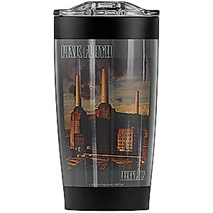 Logovision Pink Floyd Faded Animals Stainless Steel Tumbler 20 oz Coffee Travel Mug/Cup, Vacuum Insulated & Double Wall with Leakproof Sliding Lid | Great for Hot Drinks and Cold Beverages