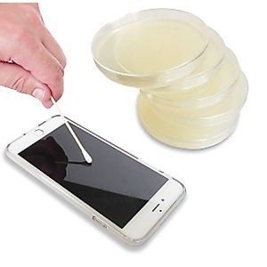 Nutrient Agar Plates by Evviva Sciences, Prepoured Nutrient Agar Petri Dishes for Science Fair Projects & Microbiology Experiment, Helps Microorganisms Thrive - Swabs Not Included