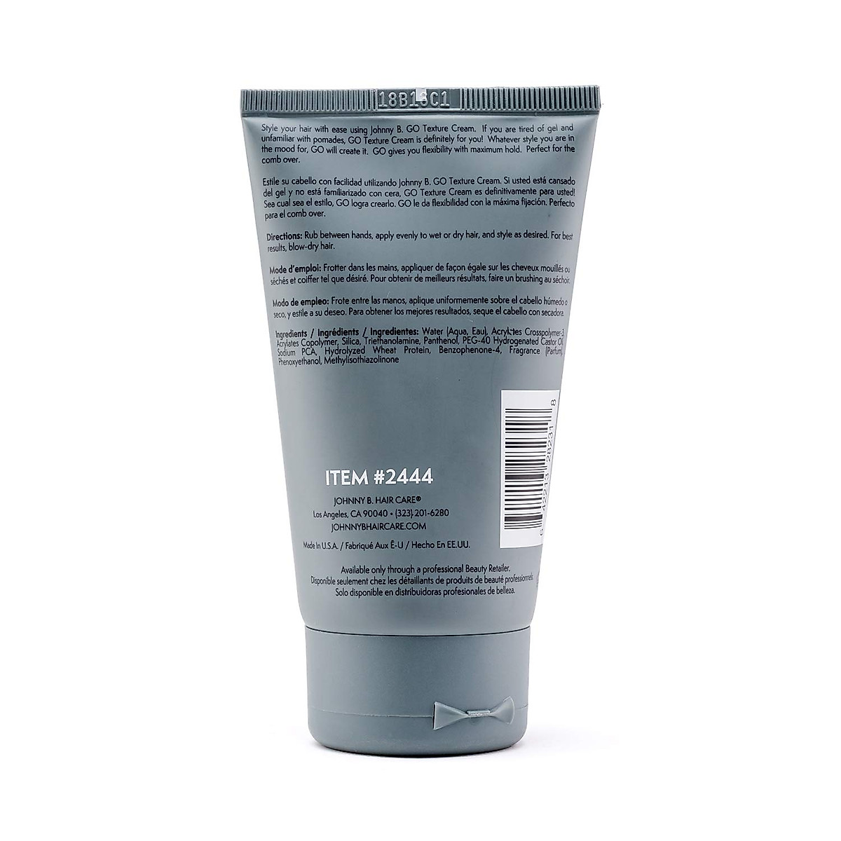 JOHNNY B. Go Texture Hair Cream 3.3 oz.