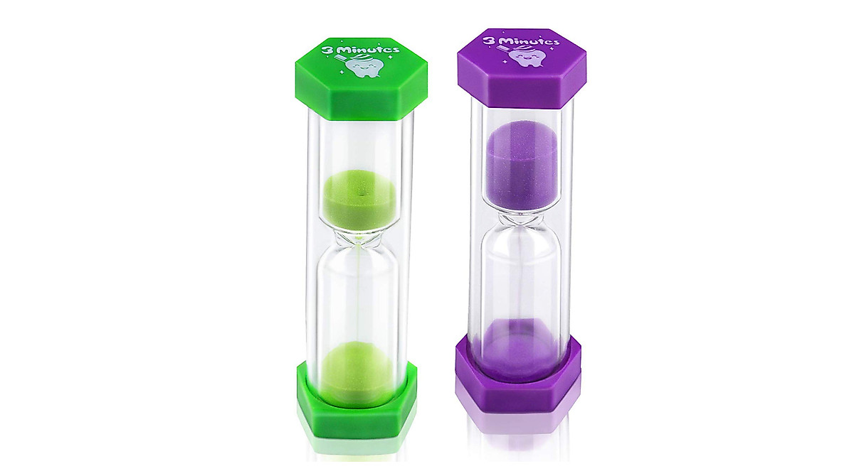 Jeowoqao 3-Minute Tooth Brushing Timers for Kids & Teens