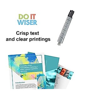 Do it Wiser Compatible Printer Toner Cartridge Replacement for Ricoh 841849 for use in Ricoh MP C6003 MP C4503 MP C5503 MP C6004 (1Pack - Black)