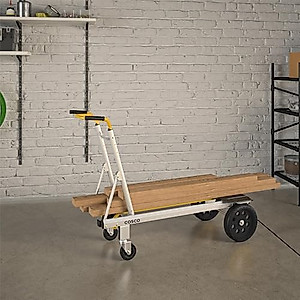 COSCO 12253BBY1E Next Generation 3-in-1 Folding Toe Plate Hand Truck, 800/1000 Pound Weight Capacity, Yellow