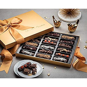 Hazel & Creme Hazelnut Wafers Gift - Easter Food Gift - Chocolate Gift Box - Gourmet Food Basket for Women / Men - Chocolate Cream Filled Rolled Wafers